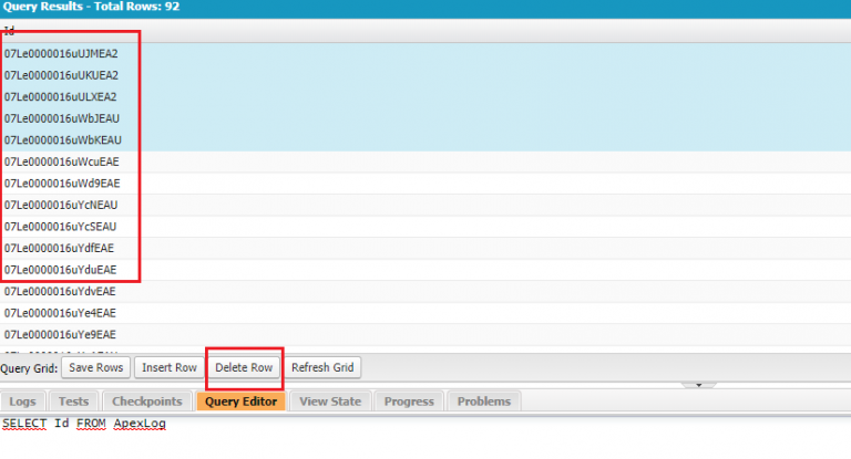 Borrar logs de Salesforce - Jorge Arrambide